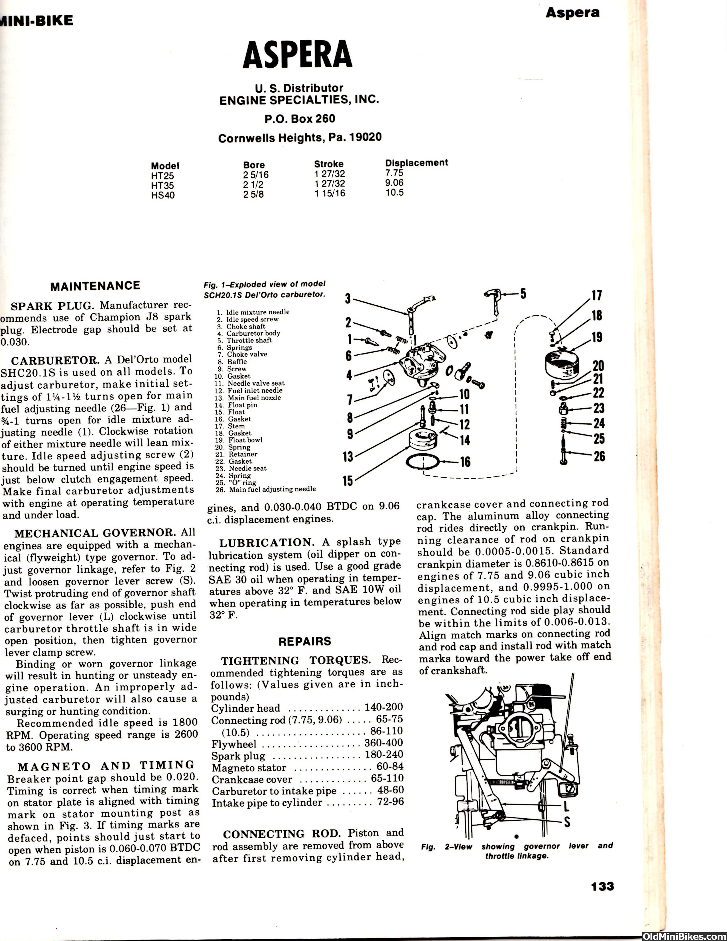 Fantic Motor mini bike with Aspera engine | OldMiniBikes.com