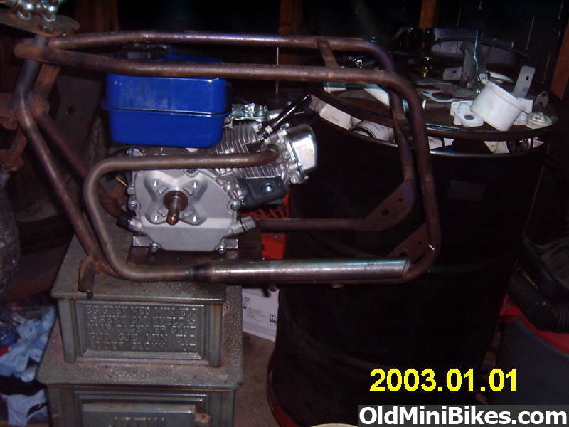 custom exhaust pipe | OldMiniBikes.com