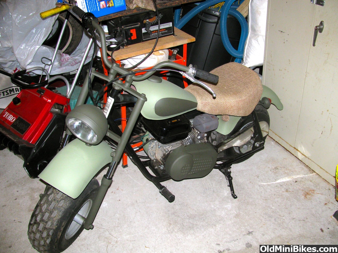 40s style Army Cycle Baja Bike Just Finished Painting it ...