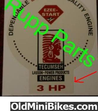Rupp decal | OldMiniBikes.com