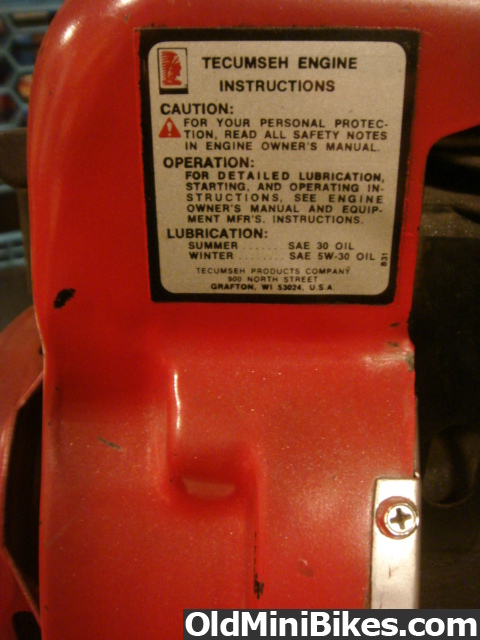 Vintage H30 Tecumseh 3 HP "Kart" Engine | OldMiniBikes.com