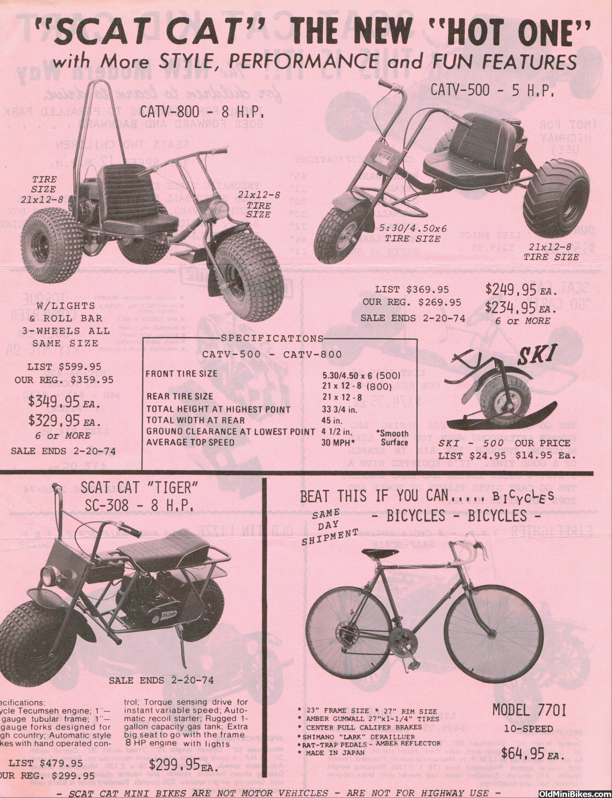scat cat minibikes | OldMiniBikes.com