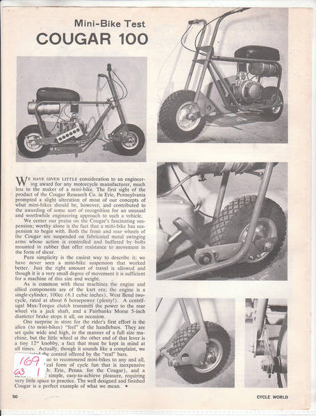Vintage Mini Bike Magazine Ads and Brochures | Page 9 | OldMiniBikes.com