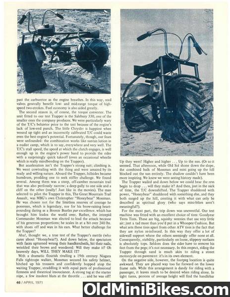 The official Trapper Mini Bike thread | OldMiniBikes.com