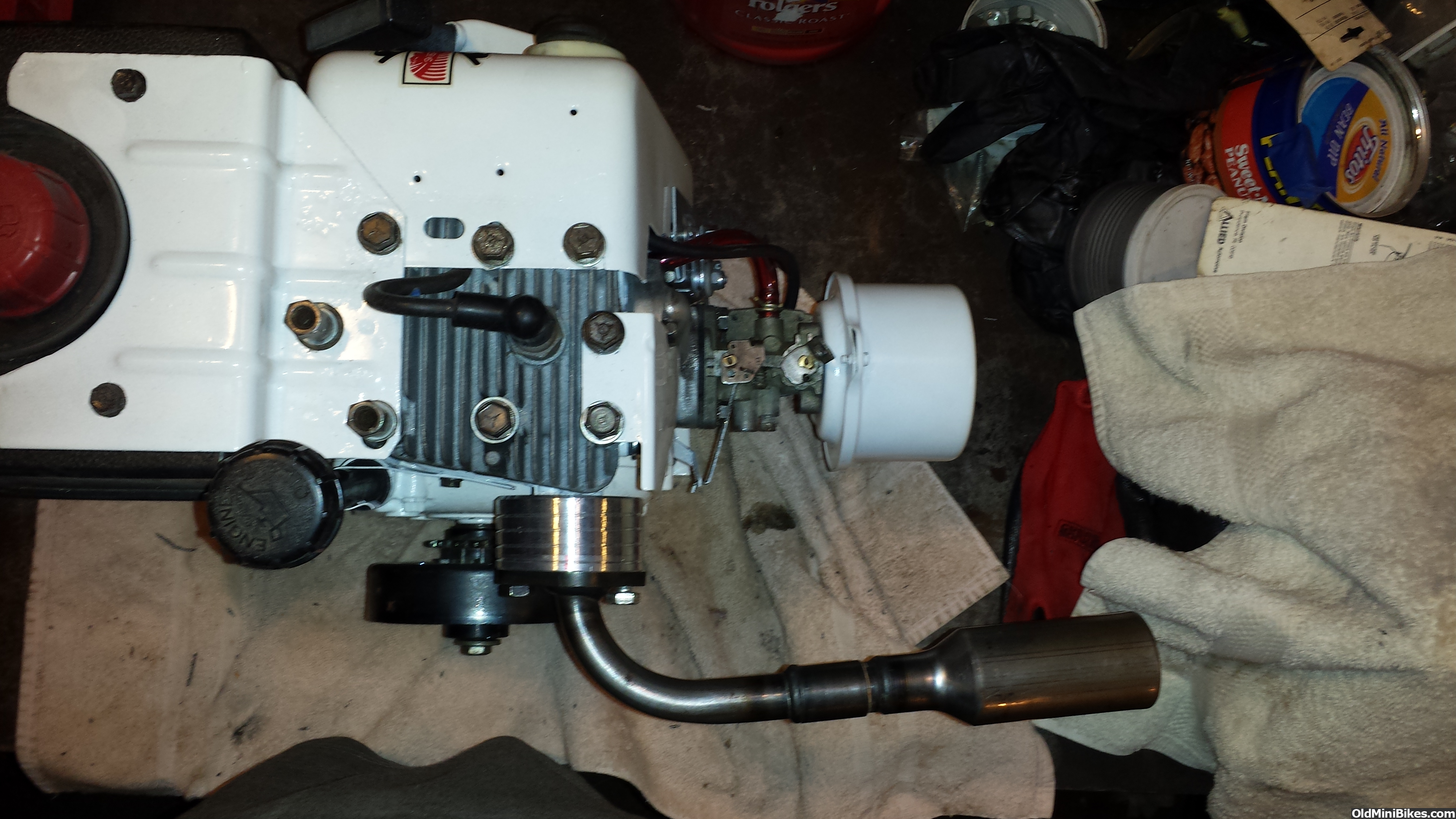 Exhaust for a Side Popper | OldMiniBikes.com