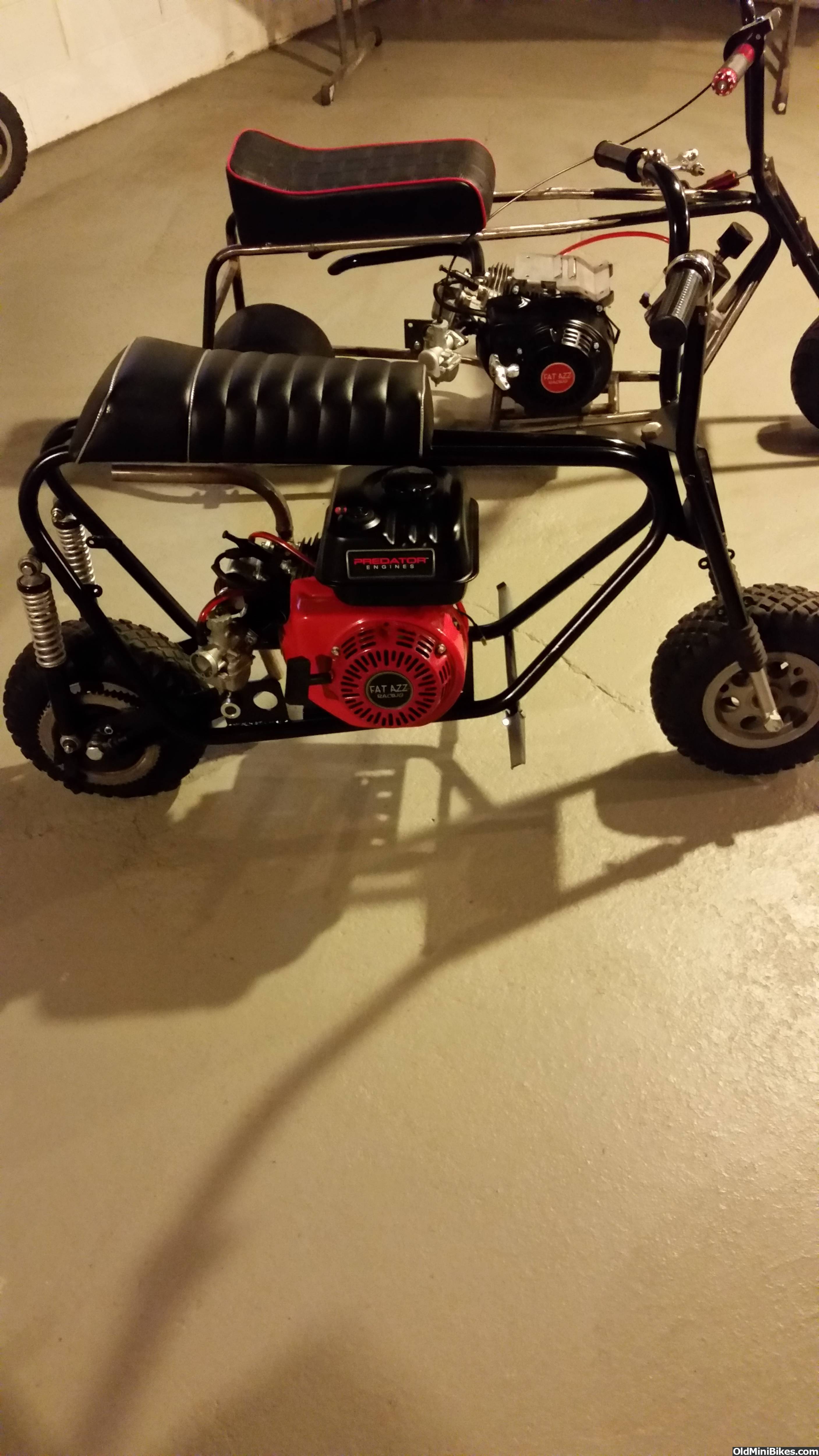 Carlisle x Trac on a mini bike | OldMiniBikes.com