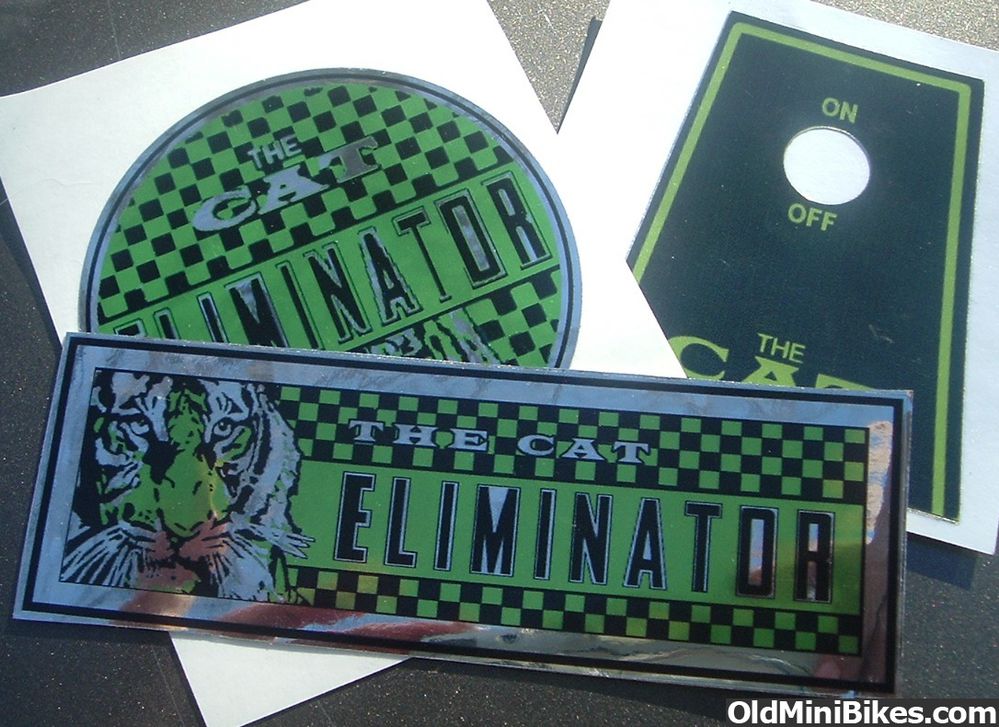 Cat Eliminator decal Set | OldMiniBikes.com