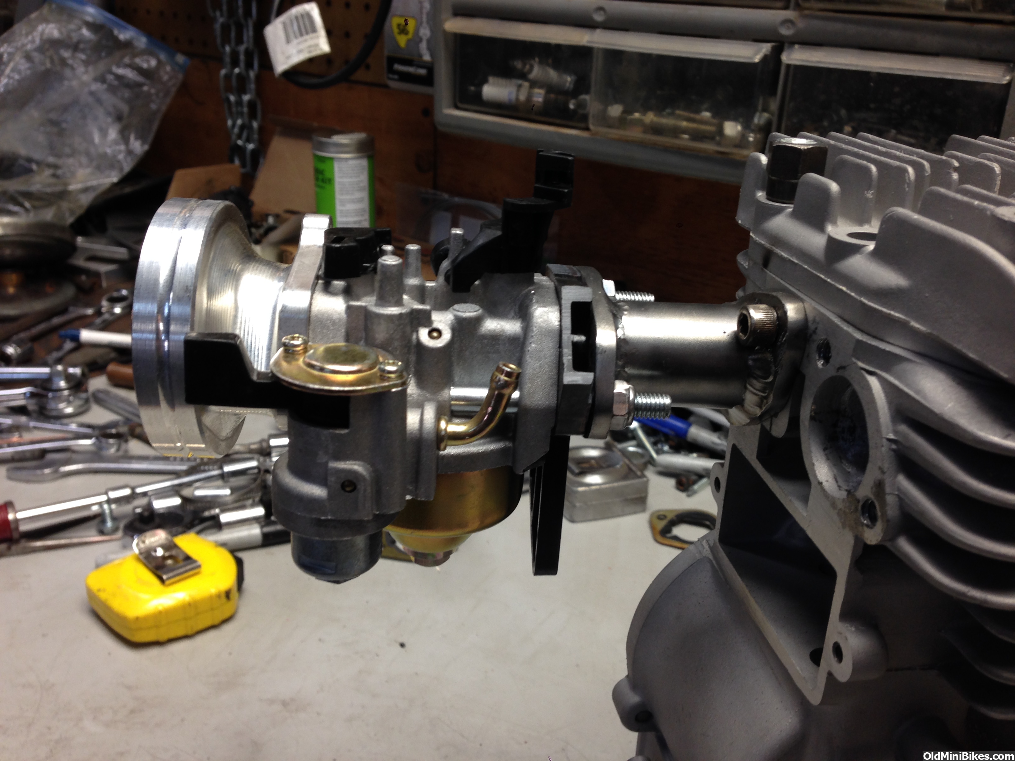 Anybody interested in custom intake manifolds | OldMiniBikes.com