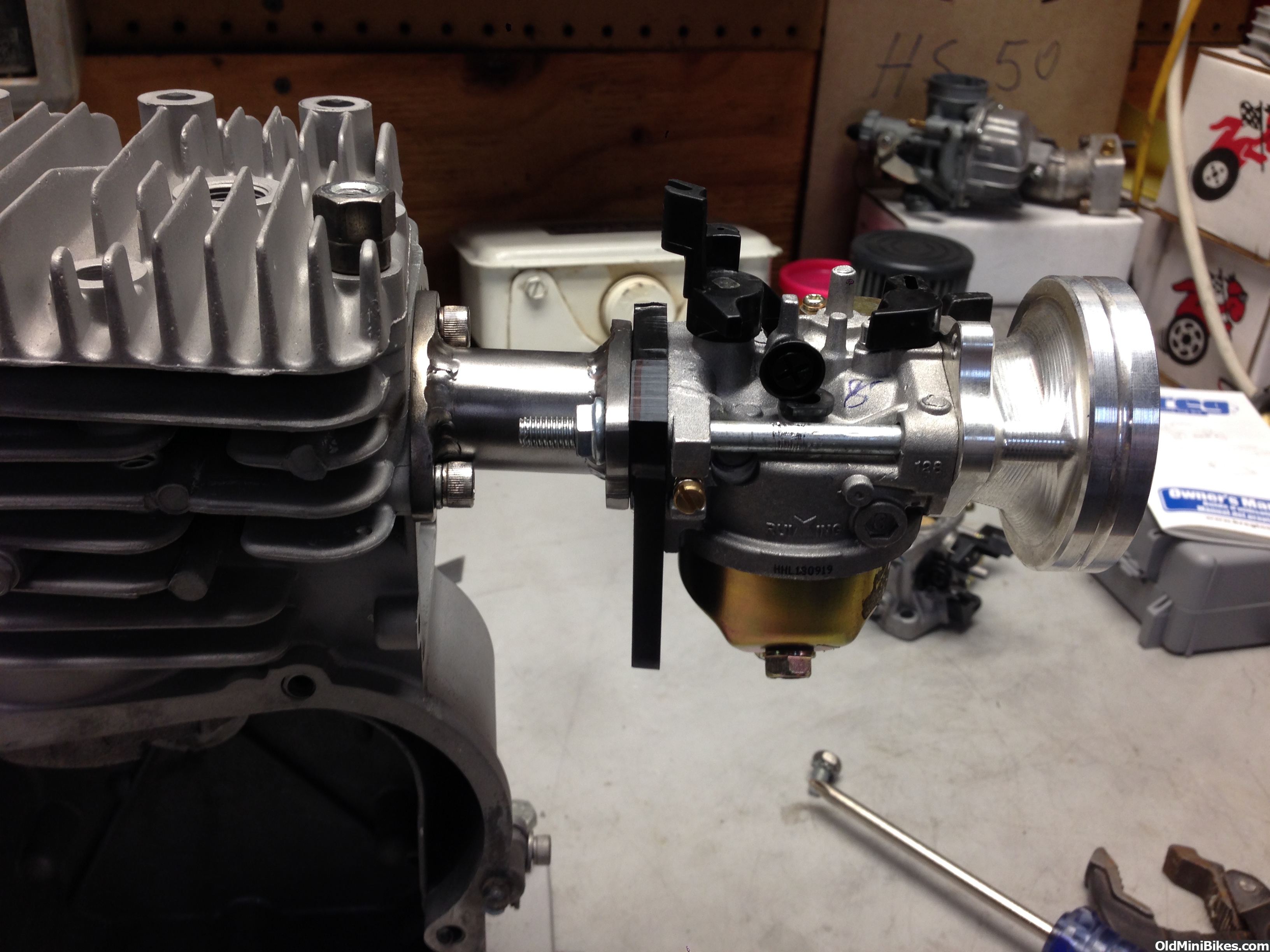 Anybody interested in custom intake manifolds | OldMiniBikes.com