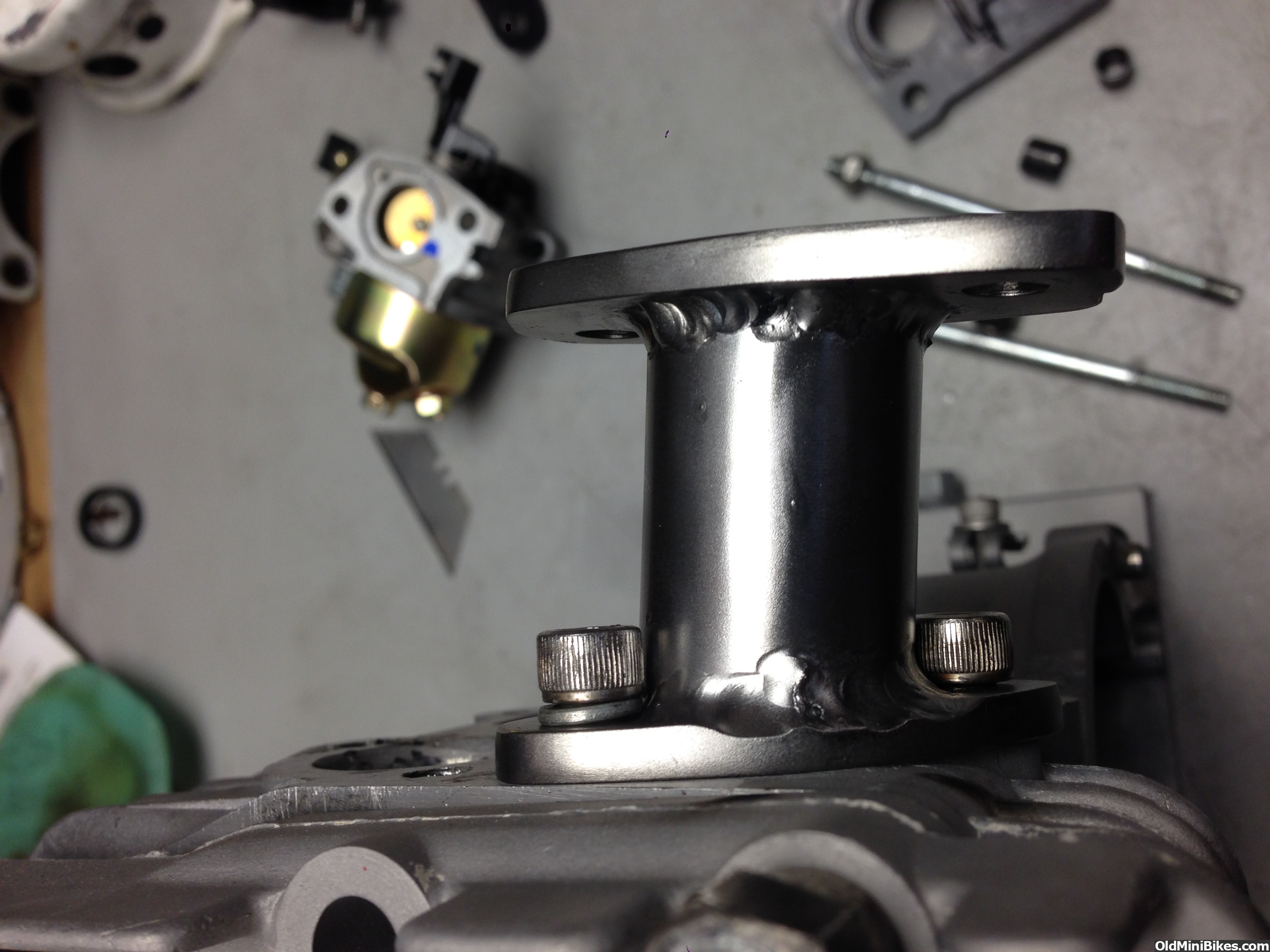 Anybody interested in custom intake manifolds | OldMiniBikes.com