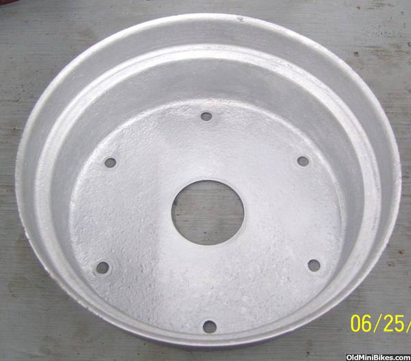 Powell Mini Bike Rear Half Wheel/ Brake Drum | OldMiniBikes.com