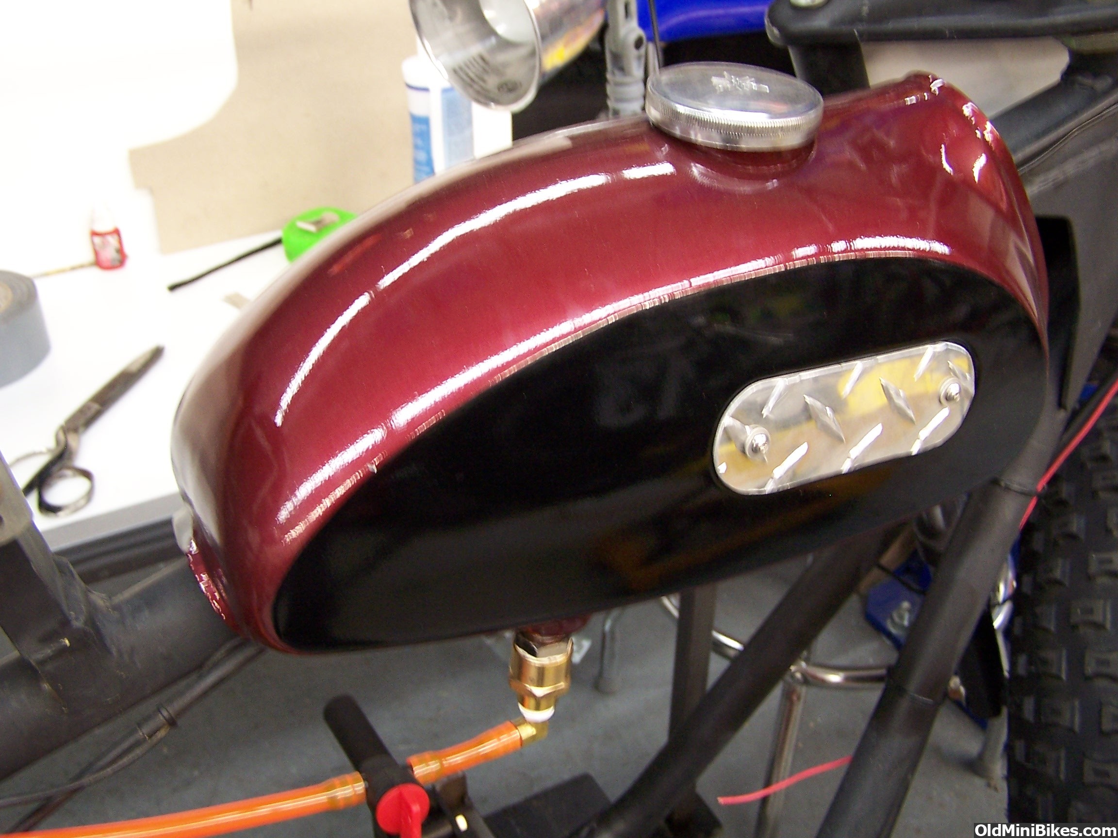 Custom Painted Gas Tank | OldMiniBikes.com