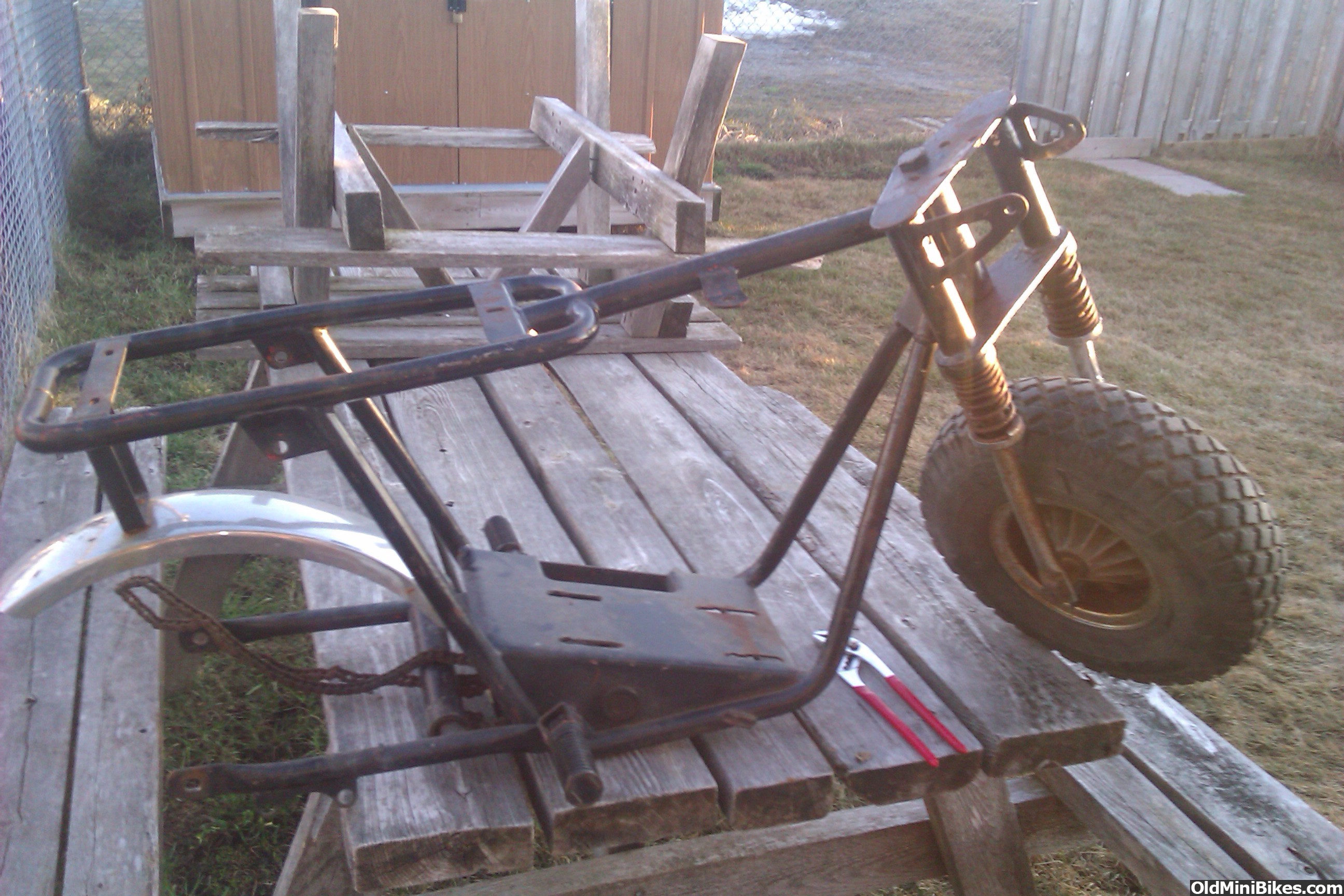 Custom Mini Snow Bike build | OldMiniBikes.com