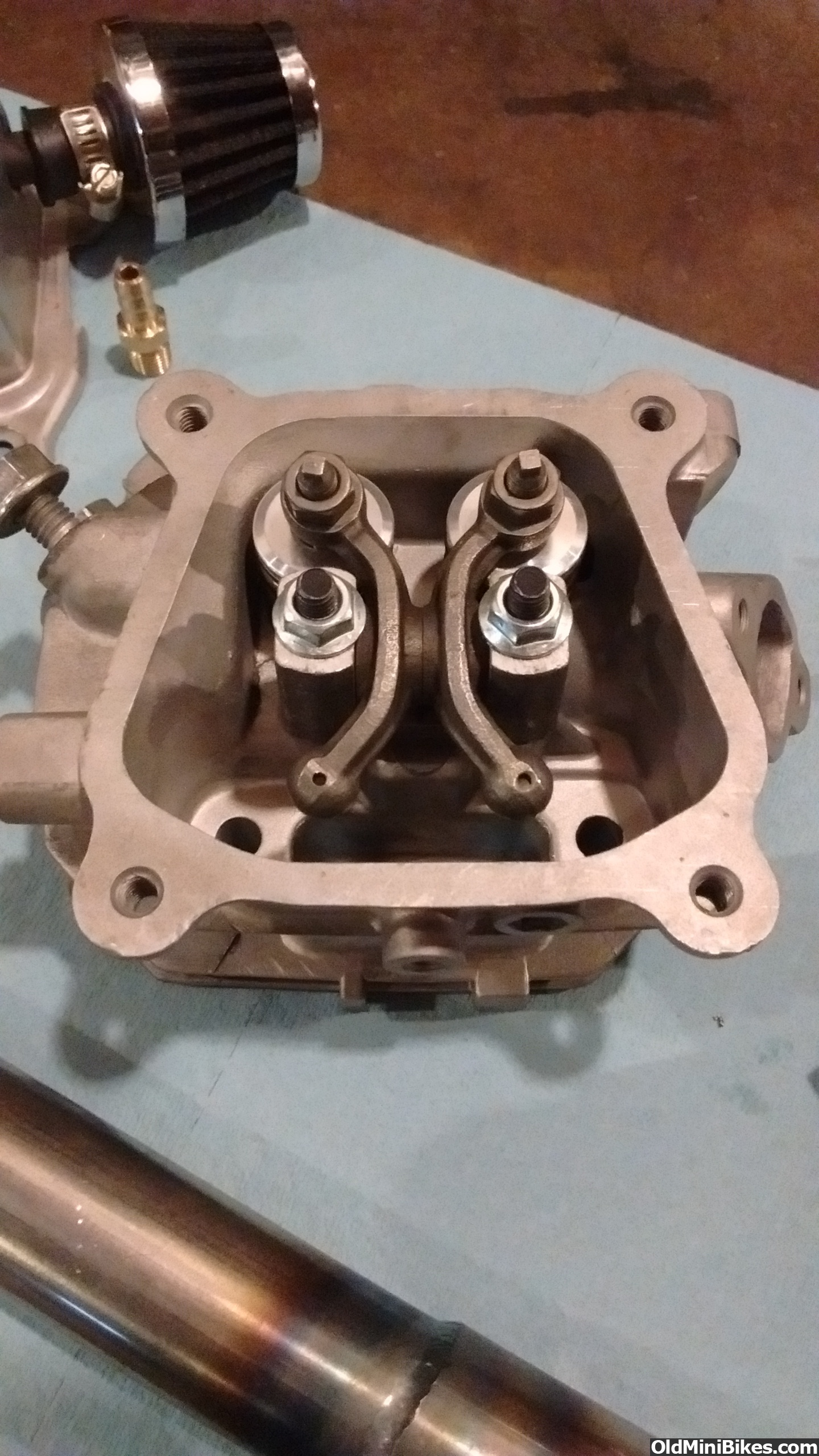 Non-Hemi head on Hemi block differences? want2mod it. | OldMiniBikes.com
