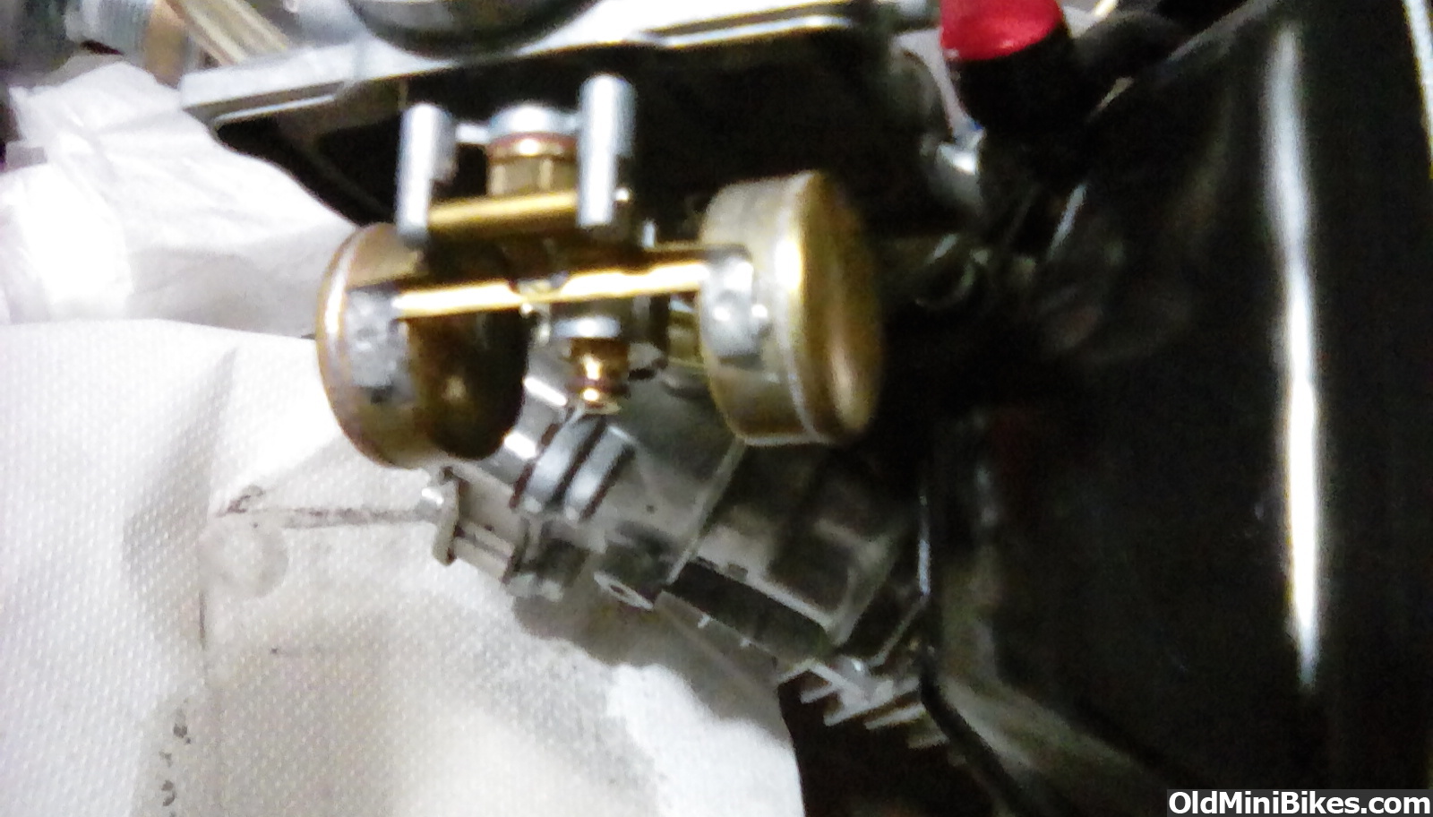 Upgrading to a vm22-133 round slide mikuni | OldMiniBikes.com