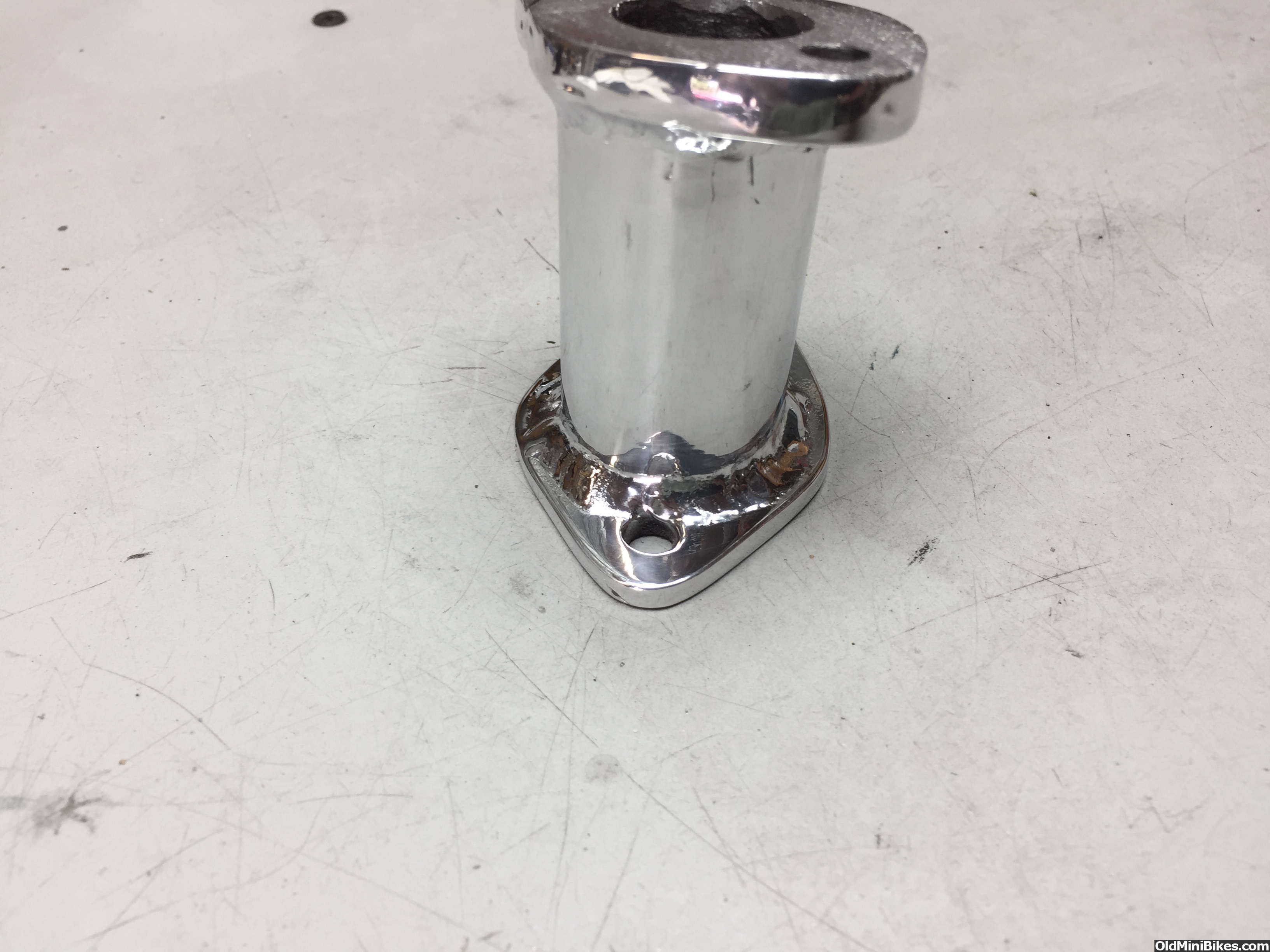 Polished aluminum intake manifold | OldMiniBikes.com