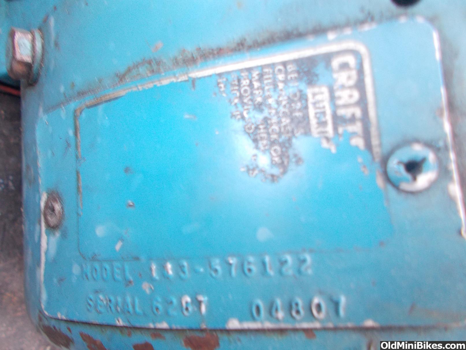 Big Block Tecumseh 6hp Monster (Craftsman) | OldMiniBikes.com