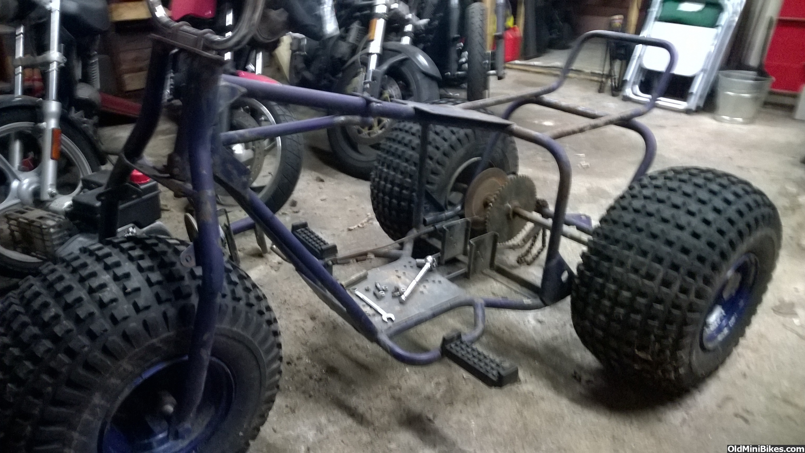 New member, converting Manco Rustler 3 wheeler to fat tire bike ...