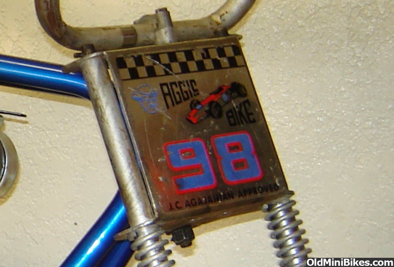 Anyone got an Aggie with the chrome decal intact? | OldMiniBikes.com