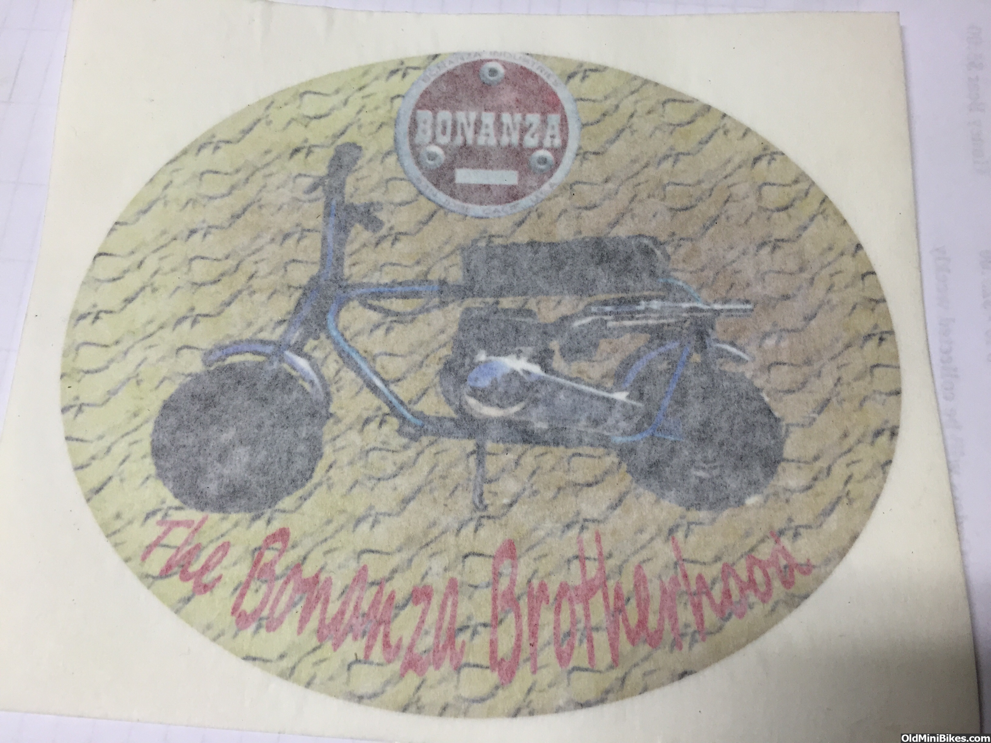 Bonanza Brotherhood Decal | OldMiniBikes.com