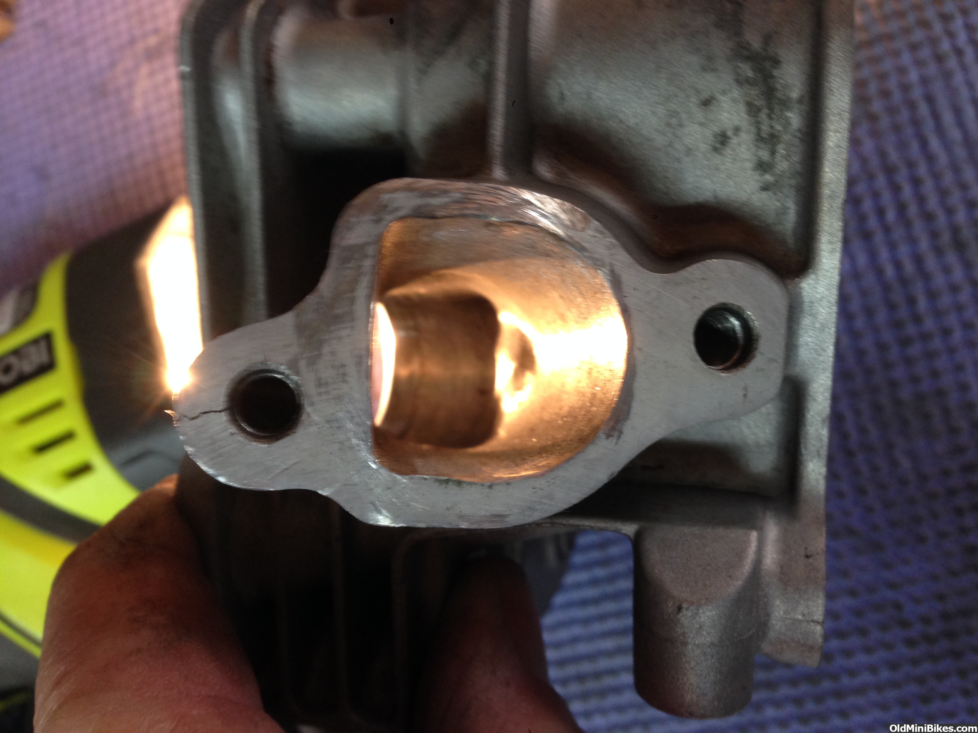 14cc clone head porting | OldMiniBikes.com