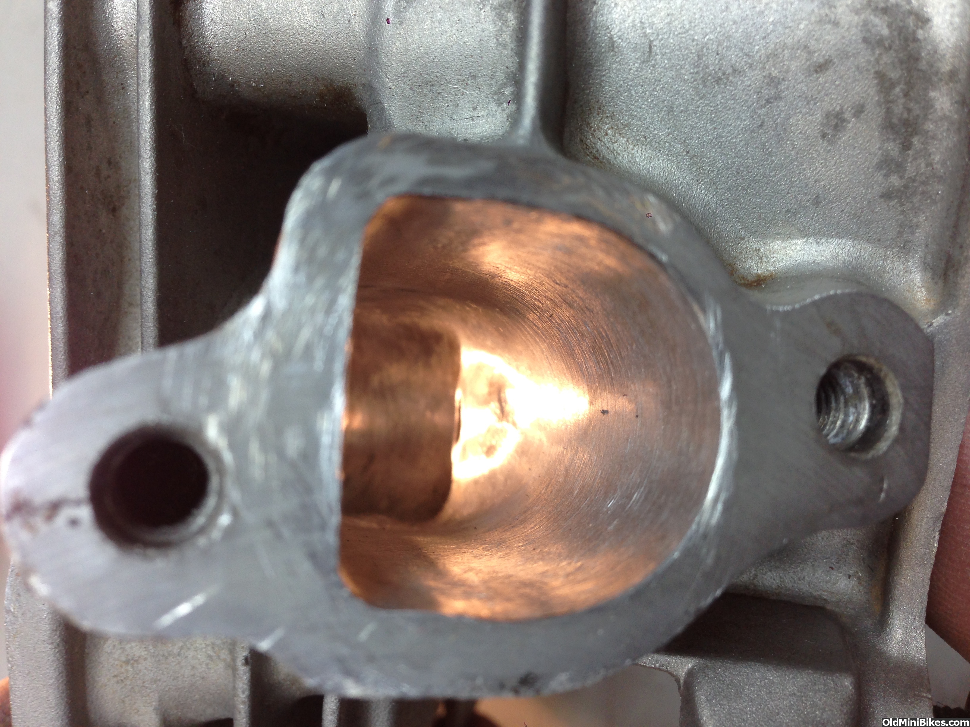 14cc clone head porting | OldMiniBikes.com