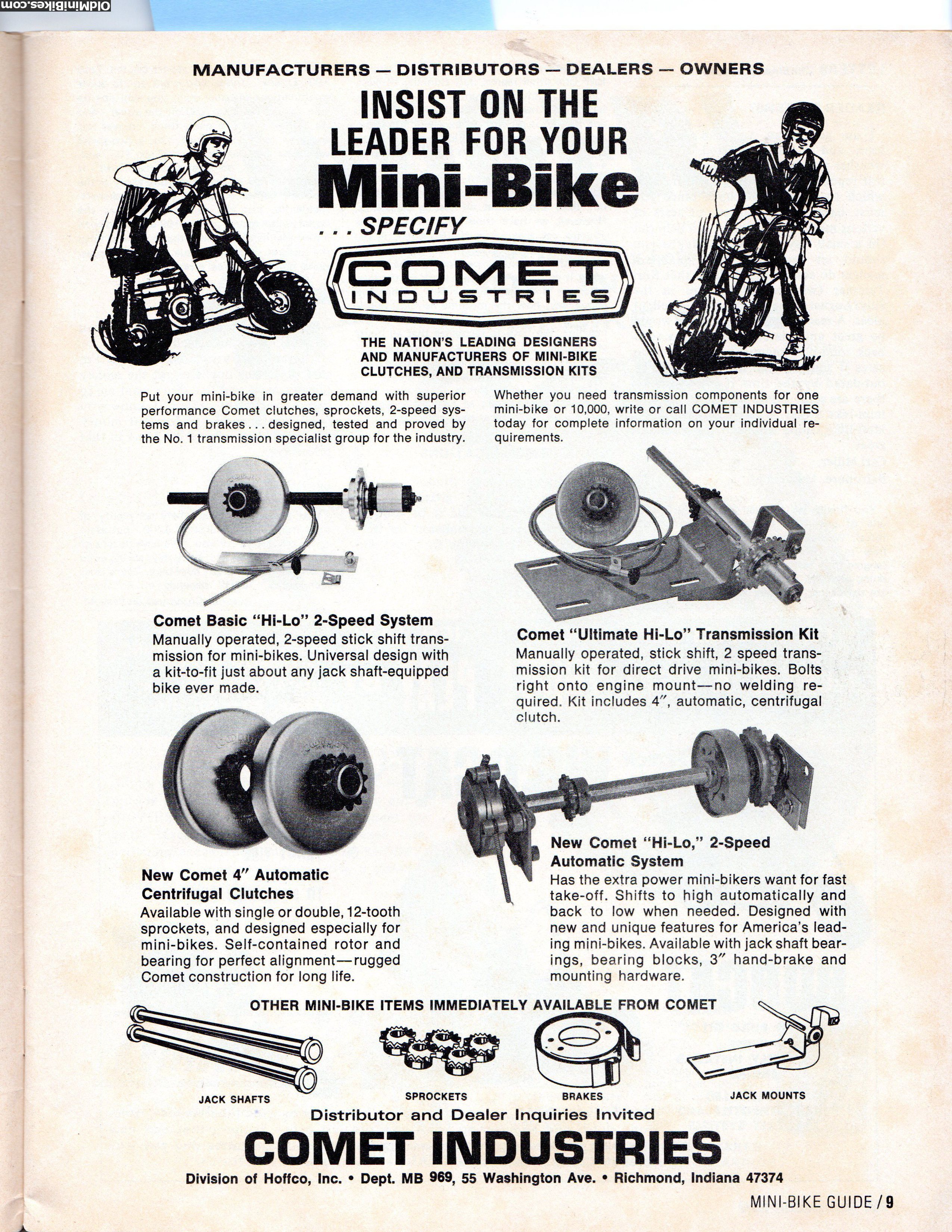Minibike Shifter 2 speed manual clutches. | OldMiniBikes.com
