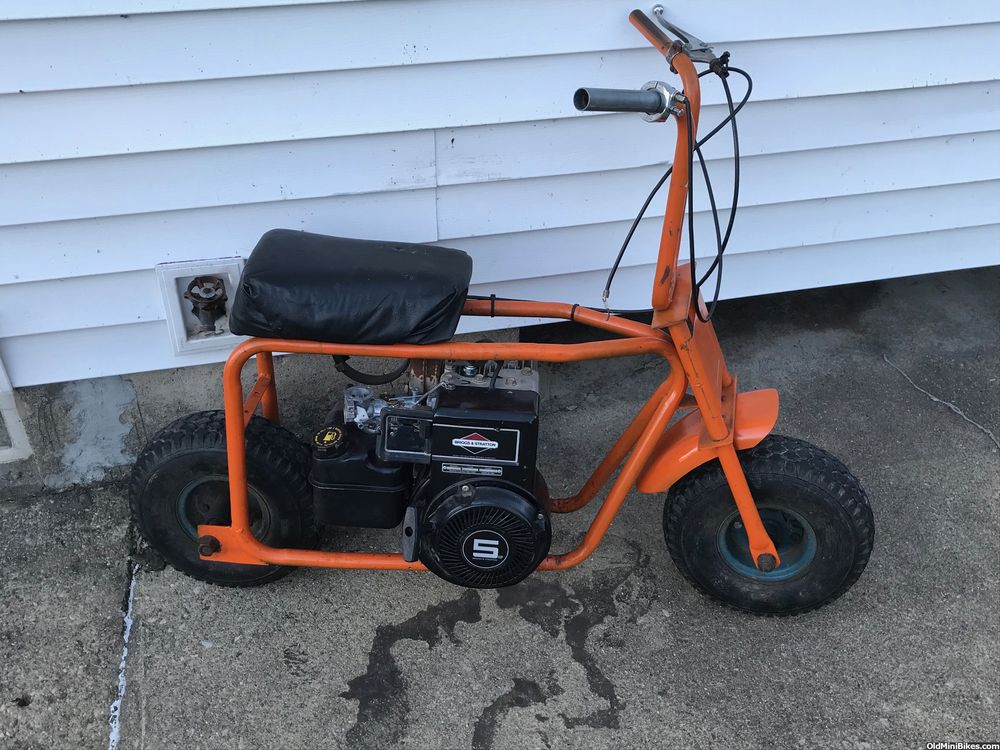 The mystery of the Orange mini bike | OldMiniBikes.com