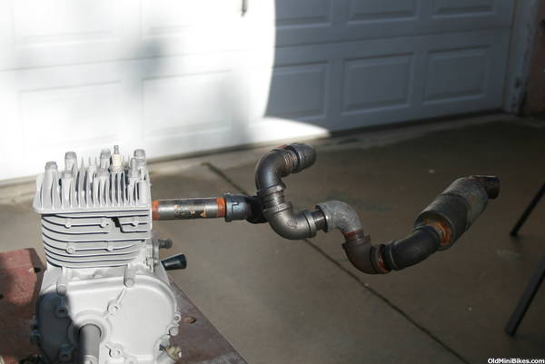 Custom universal header kit | OldMiniBikes.com