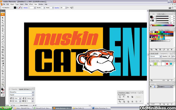 muskin CAT "Tiger" Decal for Reproduction | Page 2 | OldMiniBikes.com