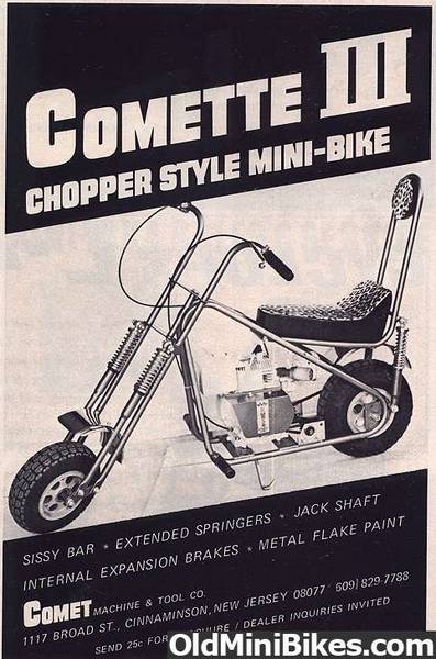 Comet "COMETTE" Minibike.....? | OldMiniBikes.com