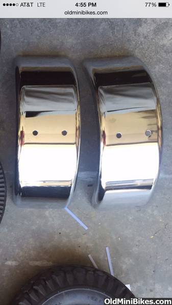 NOS Lil Indian Chrome Fenders | OldMiniBikes.com