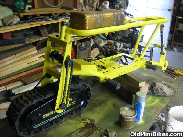 Tracks on a Mini | OldMiniBikes.com