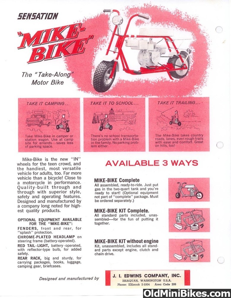 Vintage Mini Bike Magazine Ads and Brochures | Page 2 | OldMiniBikes.com