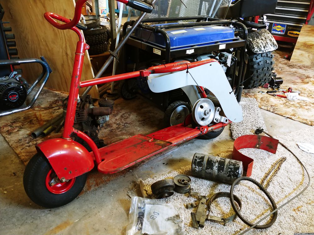 1947 Hiawatha Doodlebug project | OldMiniBikes.com