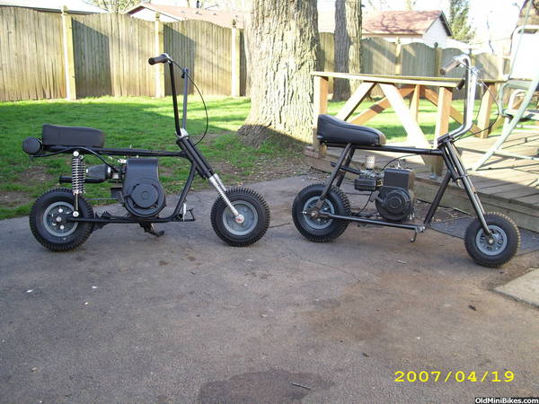 Just finished a couple more minibikes | OldMiniBikes.com