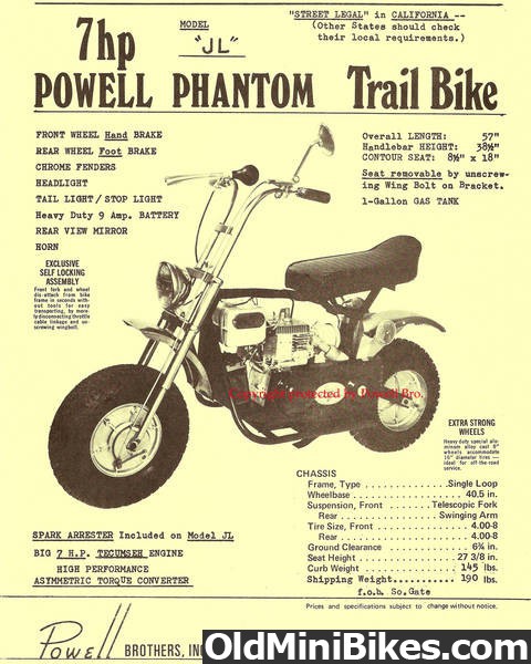 What model Powell? | OldMiniBikes.com