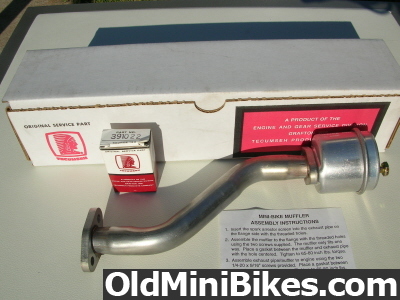 NOS Tecumseh Minibike Muffler | OldMiniBikes.com
