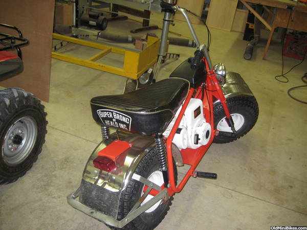 Super Bronc VT-10 electric start almost done! | OldMiniBikes.com