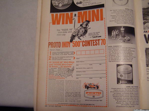 aggie mini bike | OldMiniBikes.com