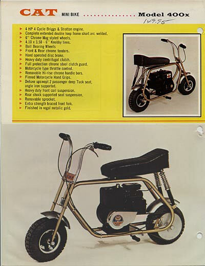 CAT model 250x restomod | OldMiniBikes.com